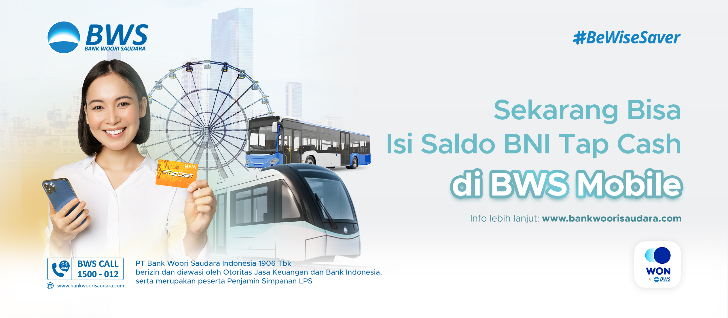 Top Up BNI Tap Cash Kini Tersedia di BWS Mobile | Bank Woori Saudara