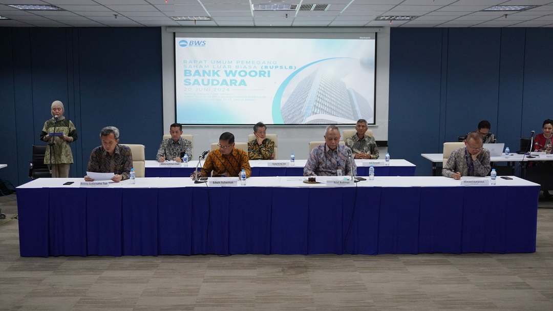 Bank Woori Saudara Mengadakan Rapat Umum Pemegang Saham Luar Biasa (RUPSLB | Bank Woori Saudara